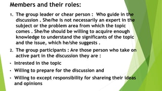 Small group discussion and buzz group method | PPTX