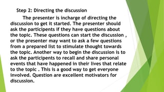 Small group discussion and buzz group method | PPTX