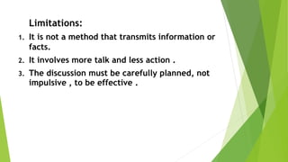 Small group discussion and buzz group method | PPTX