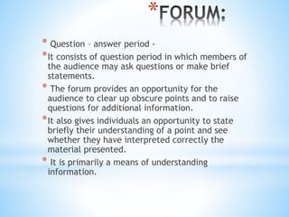 Small group discussion techniques | PPTX