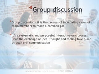 Small group discussion techniques | PPTX