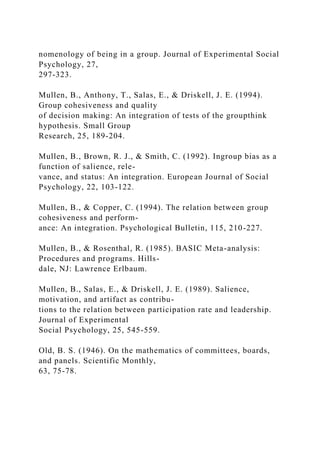 SMALL GROUP RESEARCH June 1999Salas et al. TEAM BUILDING.docx