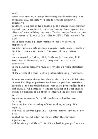 SMALL GROUP RESEARCH June 1999Salas et al. TEAM BUILDING.docx