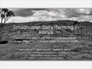 Smallholder Dairy-farming in Kenya | PPTX