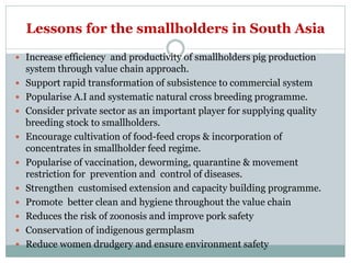 Sharing lessons of smallholders’ pig system in South Asia and Southeast ...