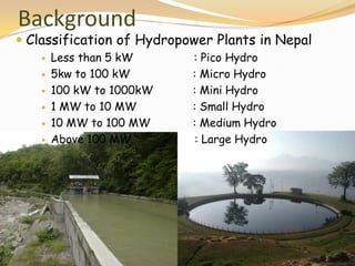 Small hydropower development in nepal iit roorkee | PPTX