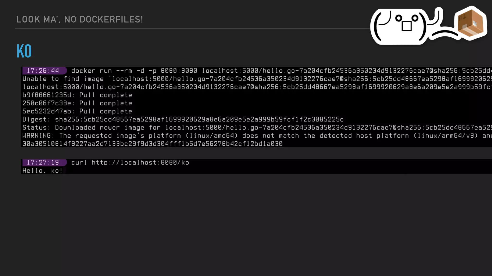 Look Ma' - Building Java and Go based container images without Dockerfiles | PPT