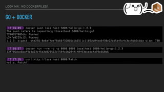 Look Ma' - Building Java and Go based container images without Dockerfiles | PPT