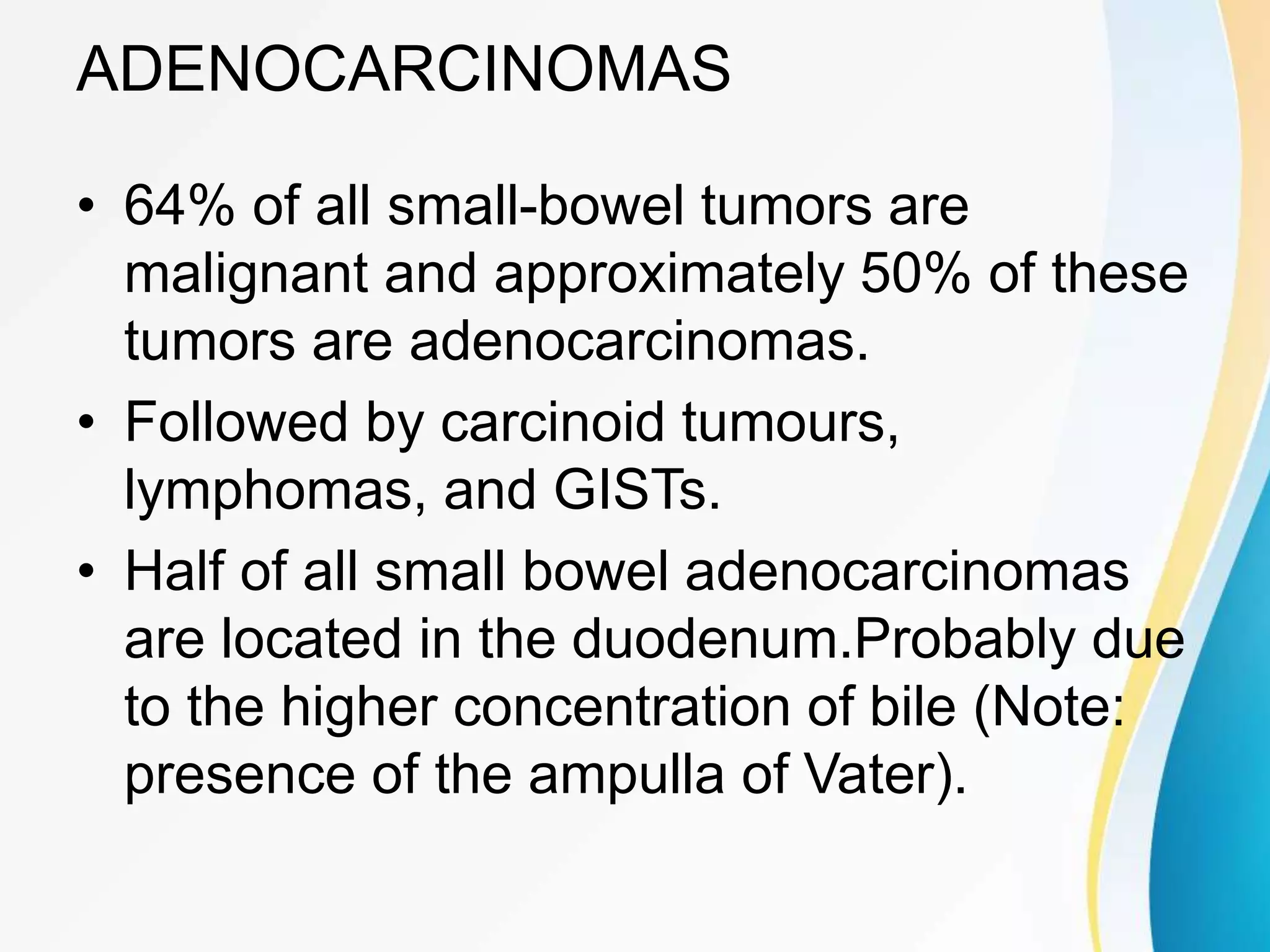 Small intestinal cancers | PPTX