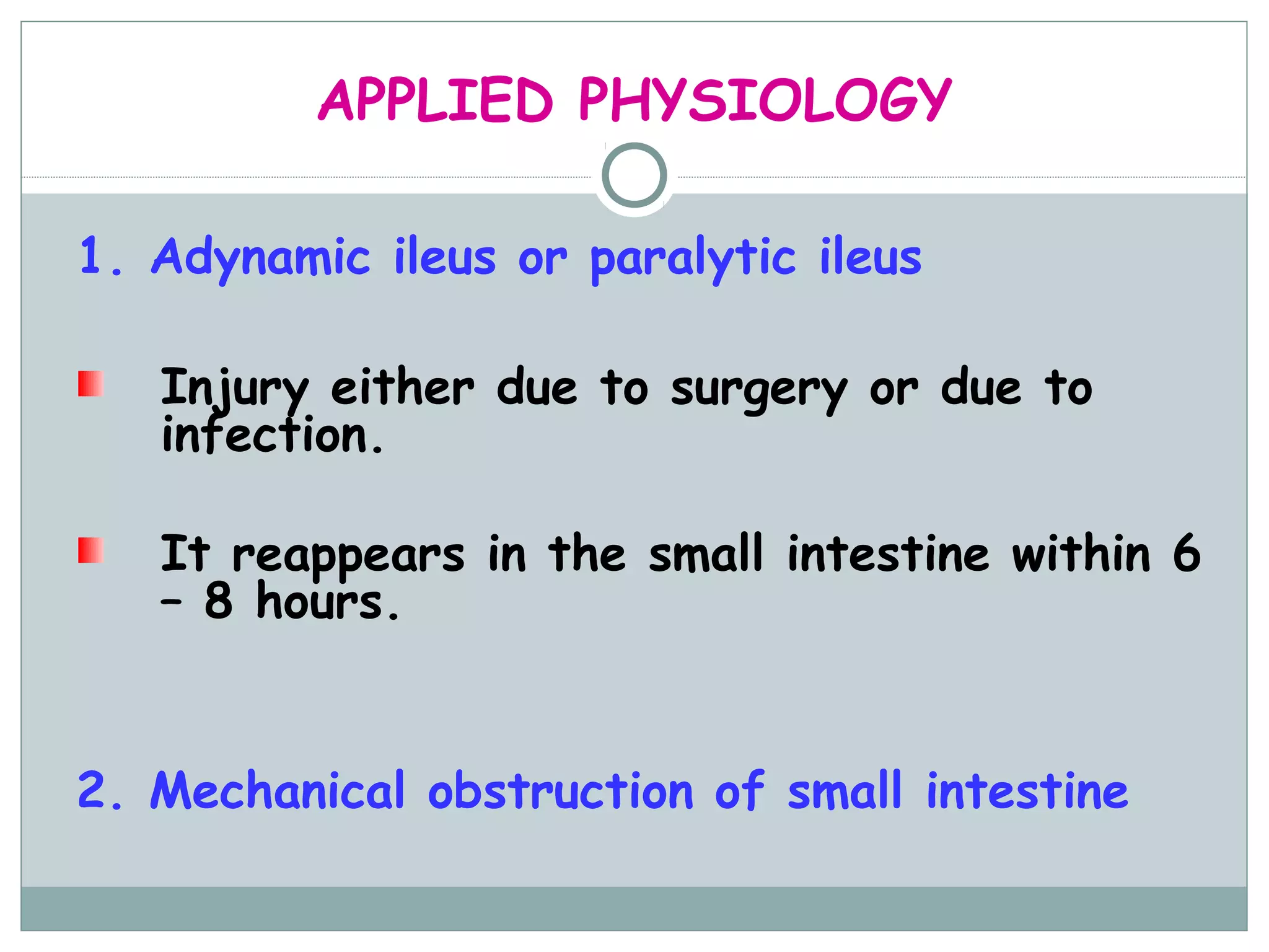Small intestine physiology | PPT