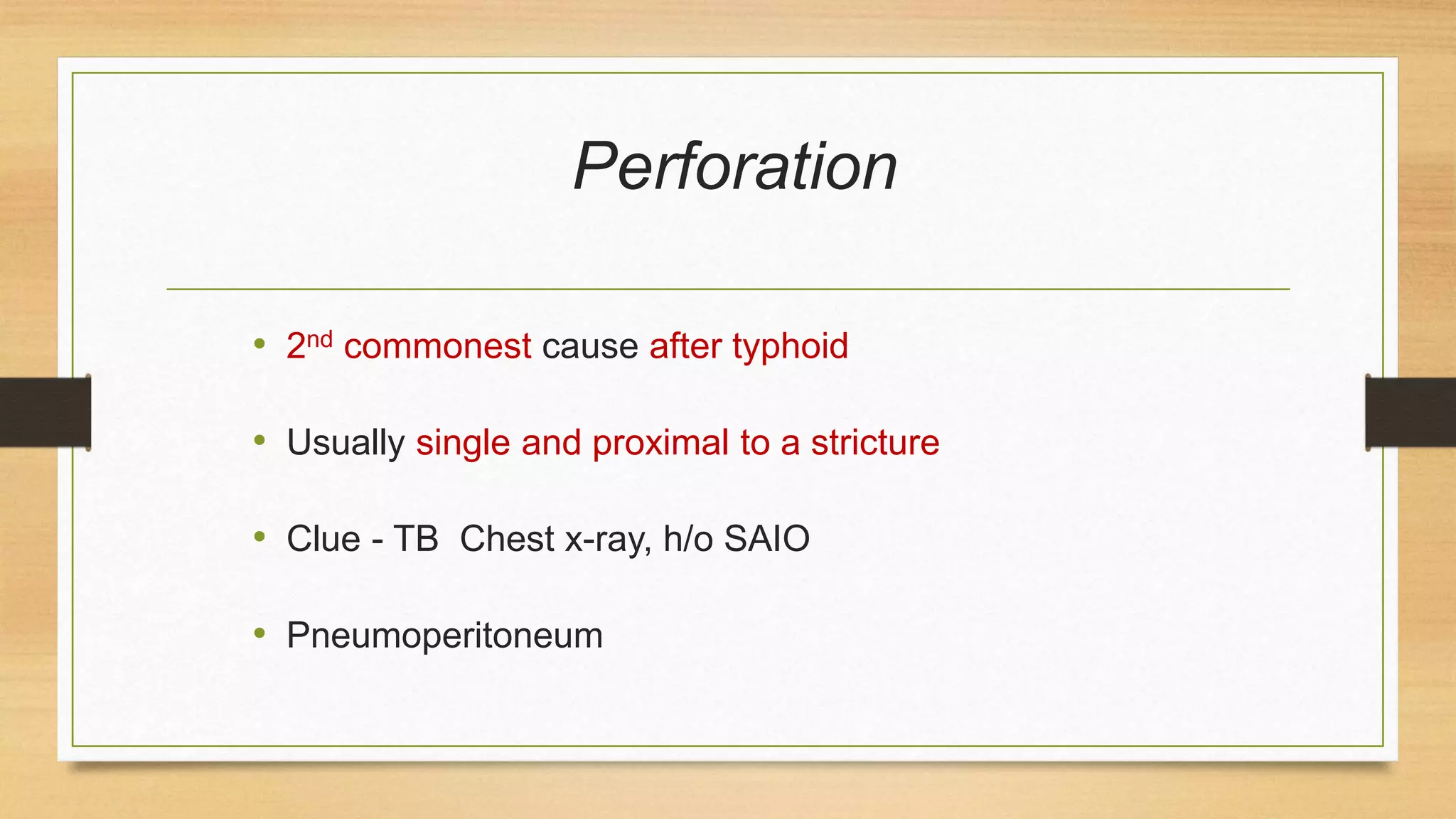 Small Intestine TB (Tuberculosis) | PPTX