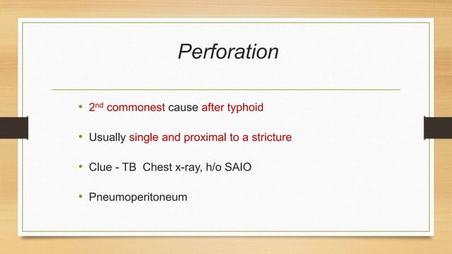 Small Intestine TB (Tuberculosis) | PPTX | Digestive Disorders ...