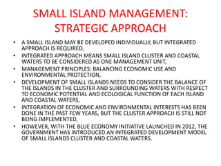 Small island management | PPTX