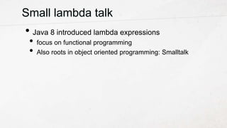 Small Lambda Talk @Booster2015 | PPTX