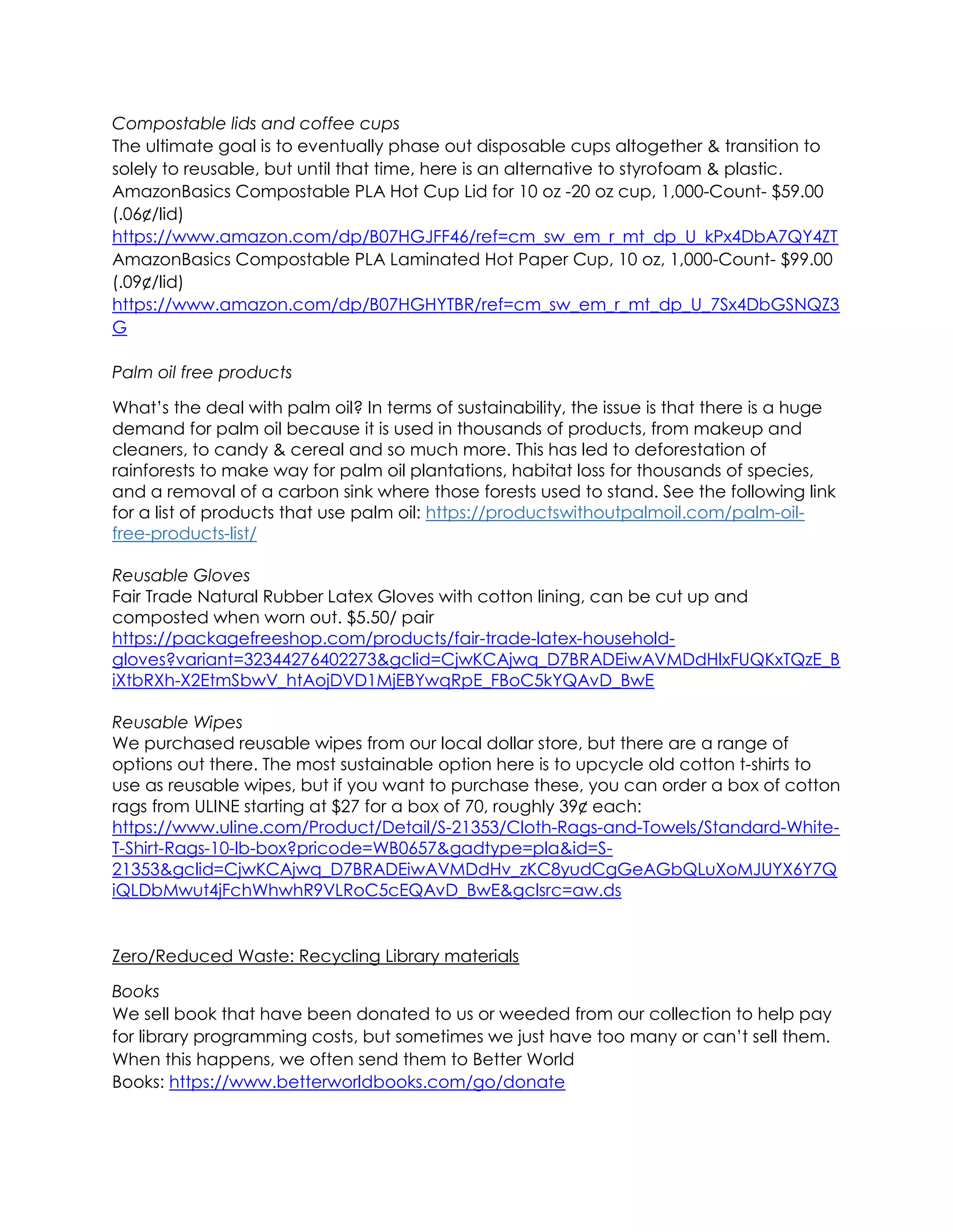 Small Libraries Will Save the World! Resource Links Handout | PDF