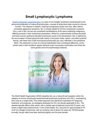 Small Lymphocytic Lymphoma (SLL).pdf- Ventoxen | PDF