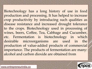 Small & Medium Scale Industries (Biotechnology Products) | PPTX