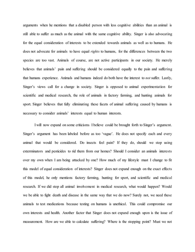 Sentientism, An Analysis | DOCX | Science