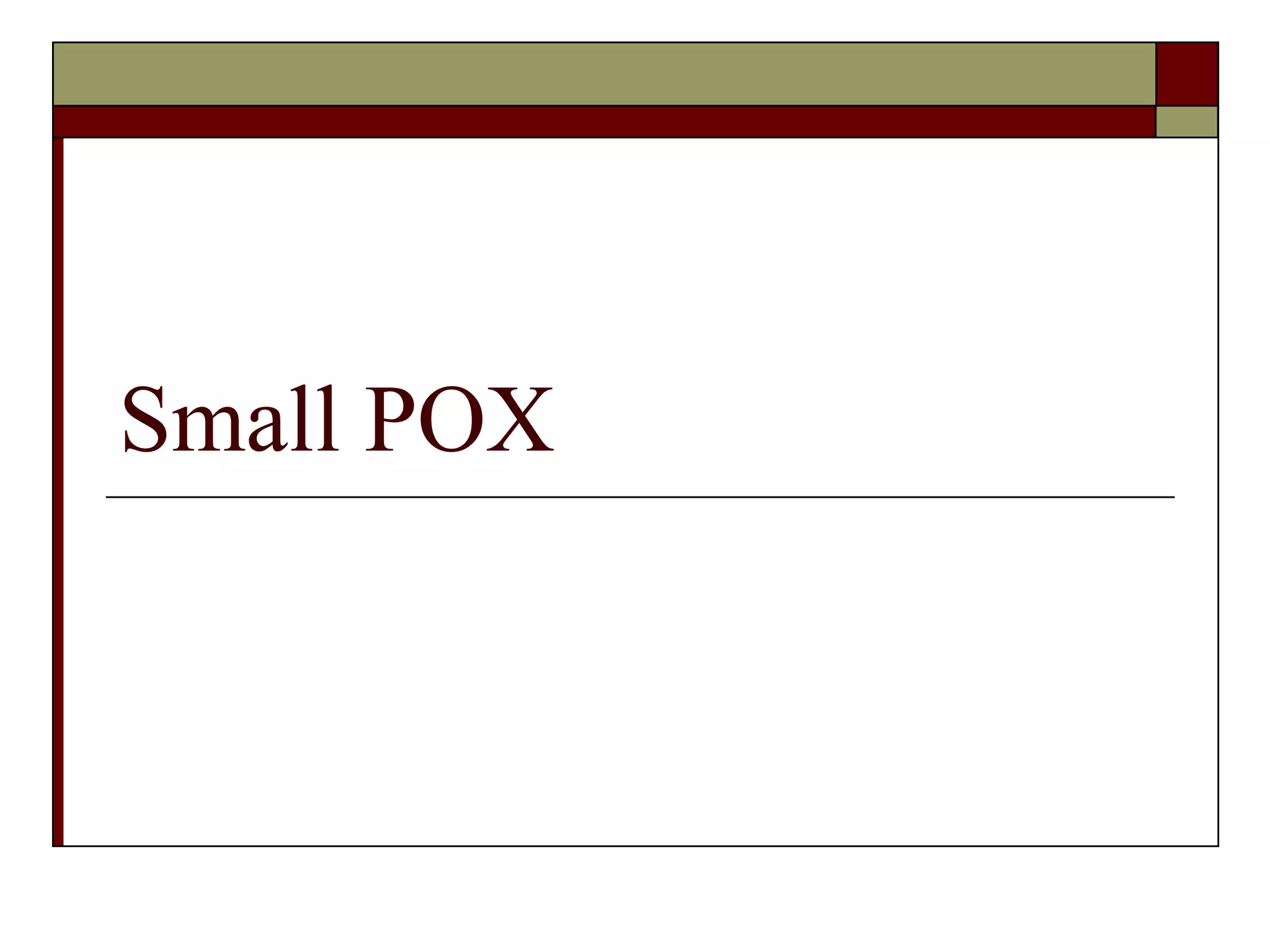 Small pox | PPT
