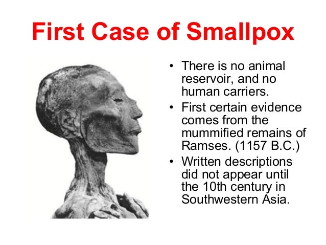 SMALL POX A DEAD DISEASE