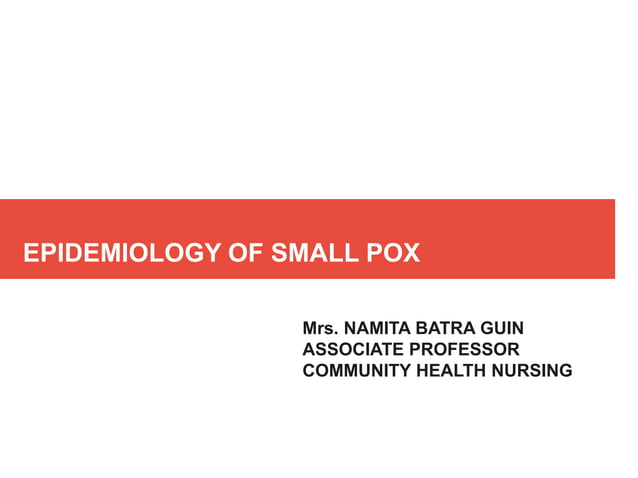 Small pox and chickenpox | PPTX