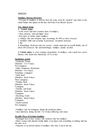 Small pox | DOCX