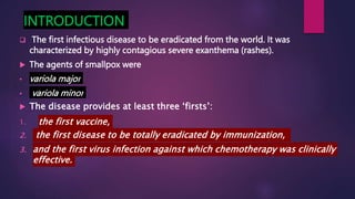 SMALL POX; Variola virus@variola major and variola minor.pptx | Free ...