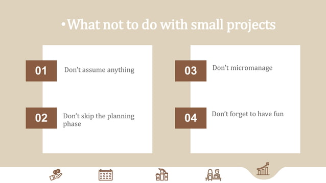 SMALL PROJECTS MANAGMENT.pptx123123123123 | PPT