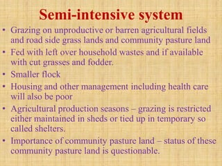 Small ruminant production for sustainable livelihood | PPT