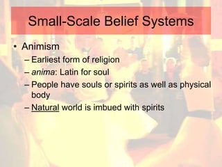 Small scale and world religions | PPT