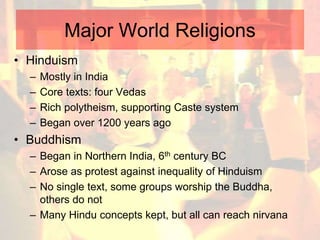 Small scale and world religions | PPT