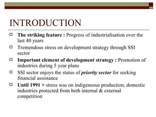 Small scale industries | PPT | Small and Medium-sized Business | Business