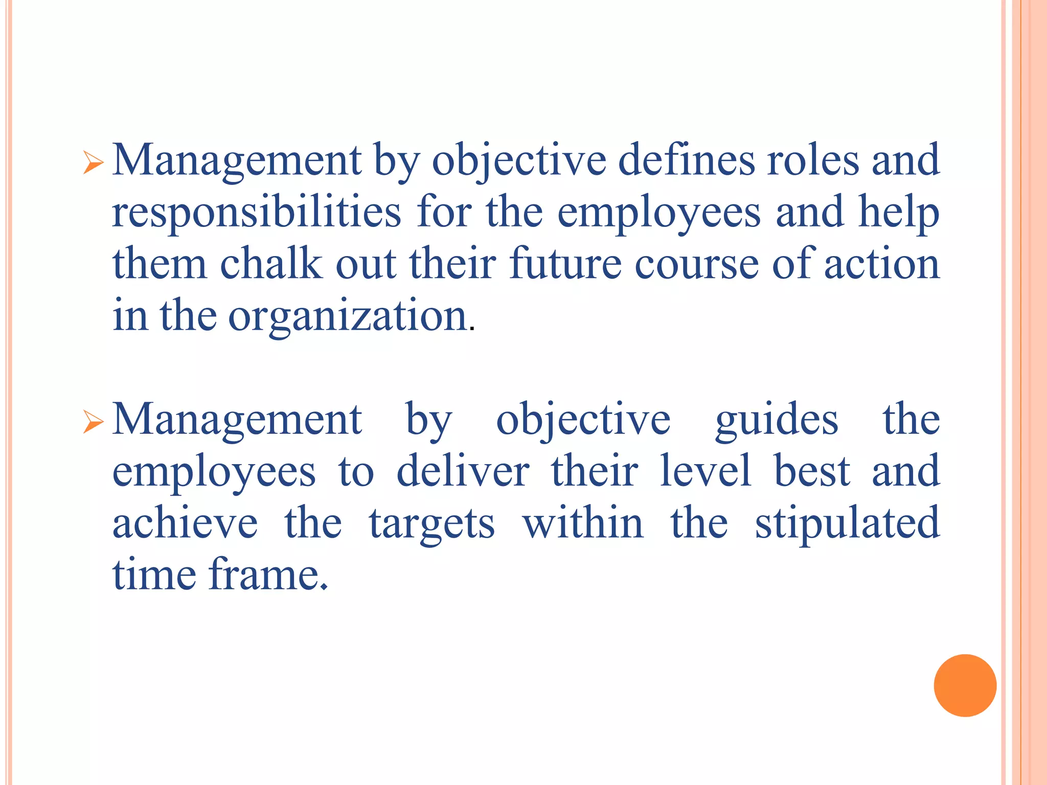 Management By Objectives of the organisations. | PPTX