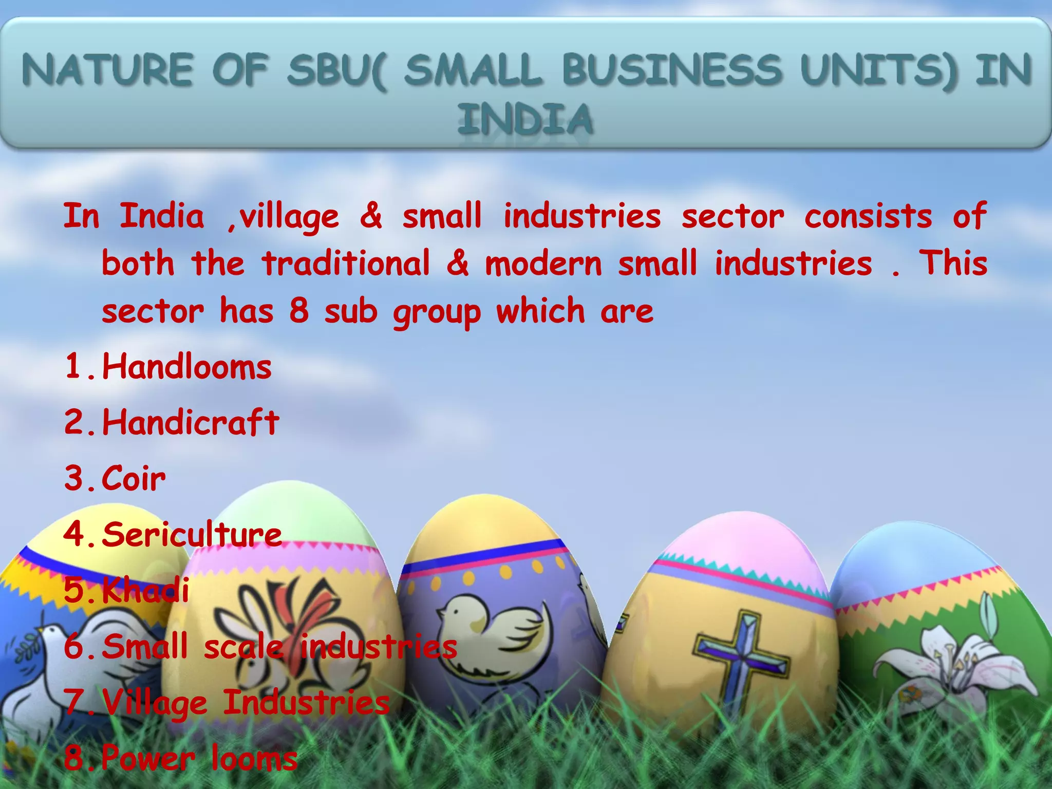Small scale industries and their role in indian economy | PPT