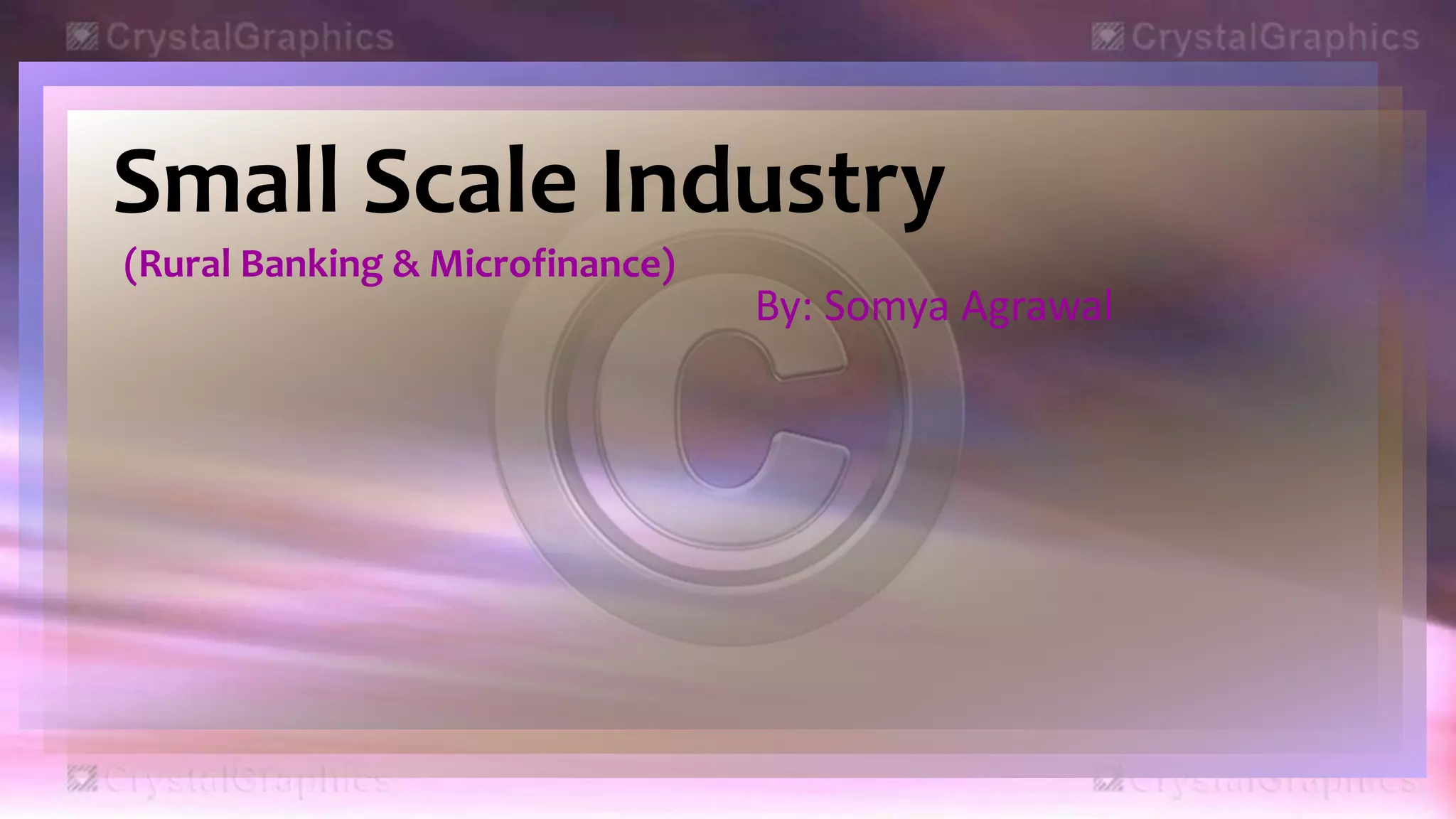 Small scale industry | PPTX