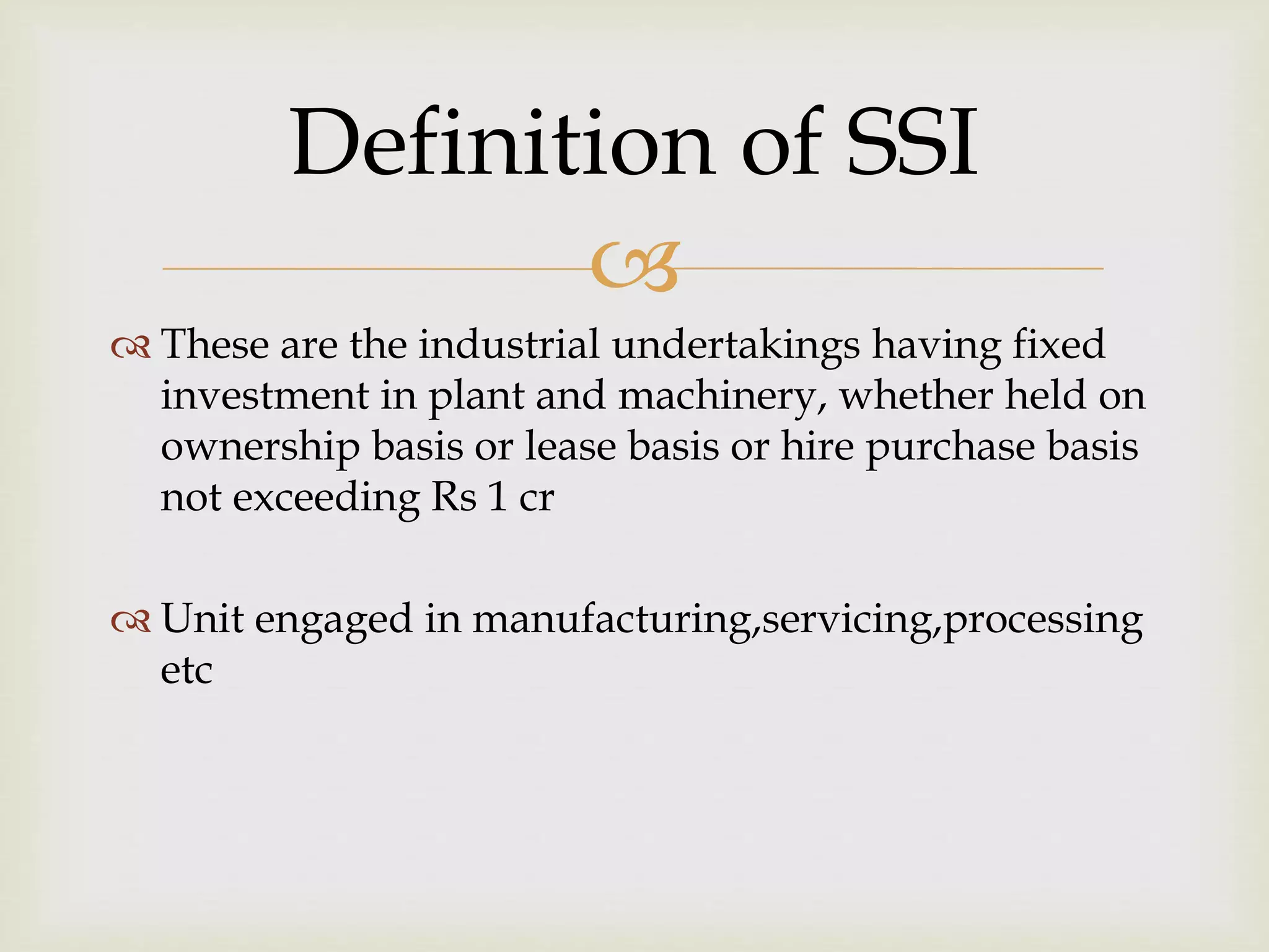 Small scale industry and its sickness | PPTX