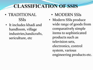 SSI IN INDIA BY MJ | PPTX | Manufacturing Industry | Industries