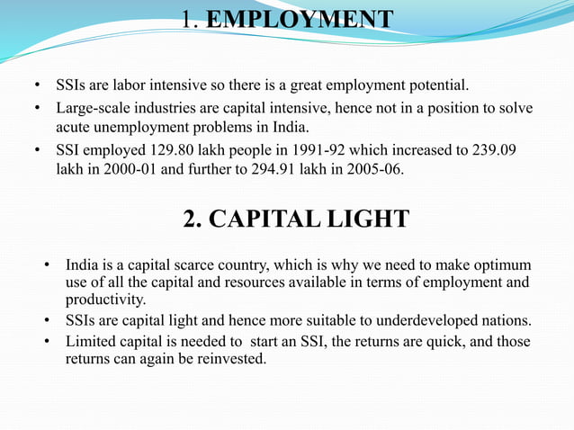 SSI IN INDIA BY MJ | PPT