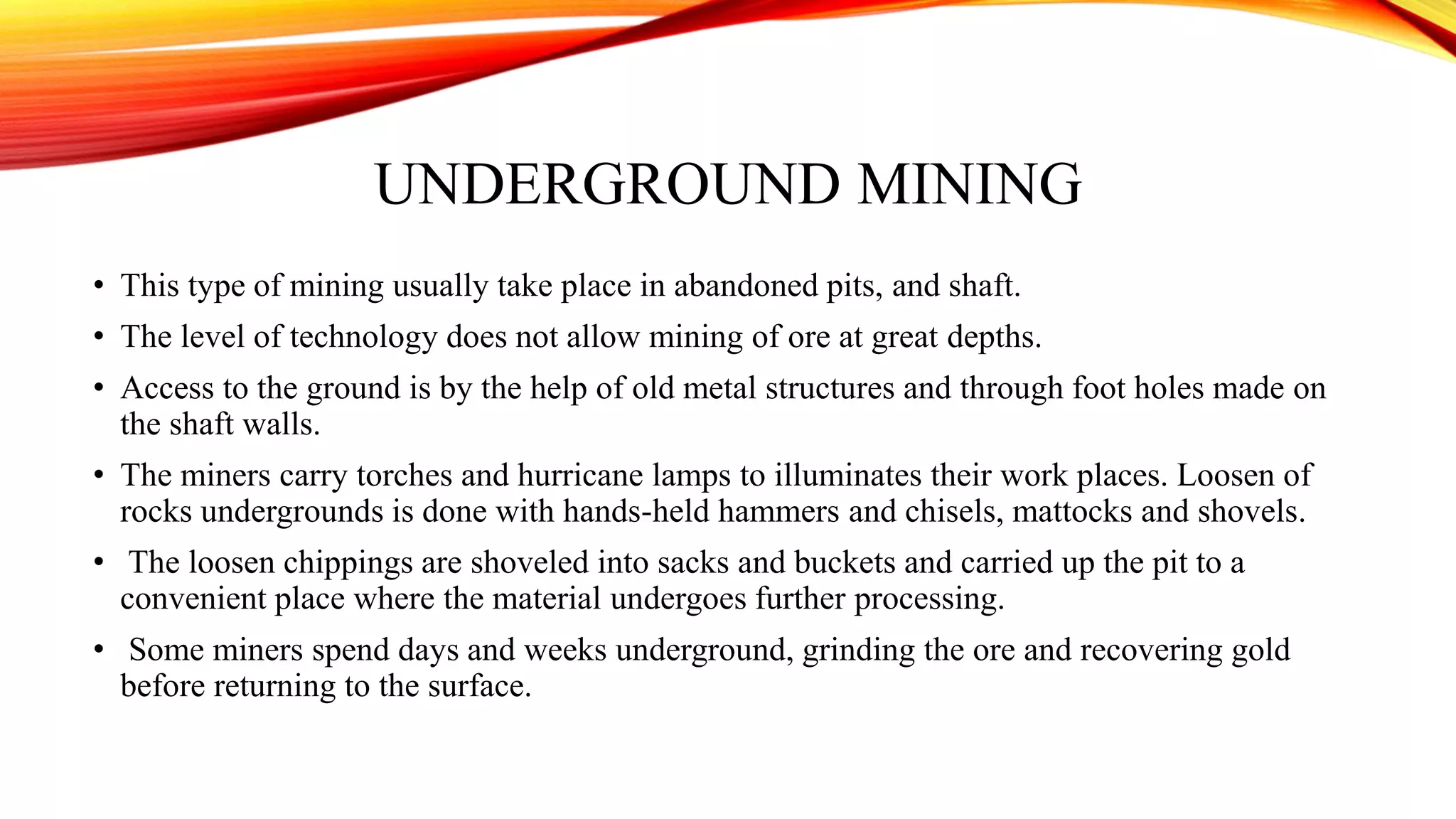 Small scale mining in africa (ghana) | PPTX