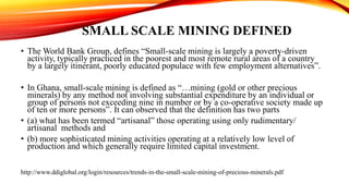 Small scale mining in africa (ghana) | PPTX