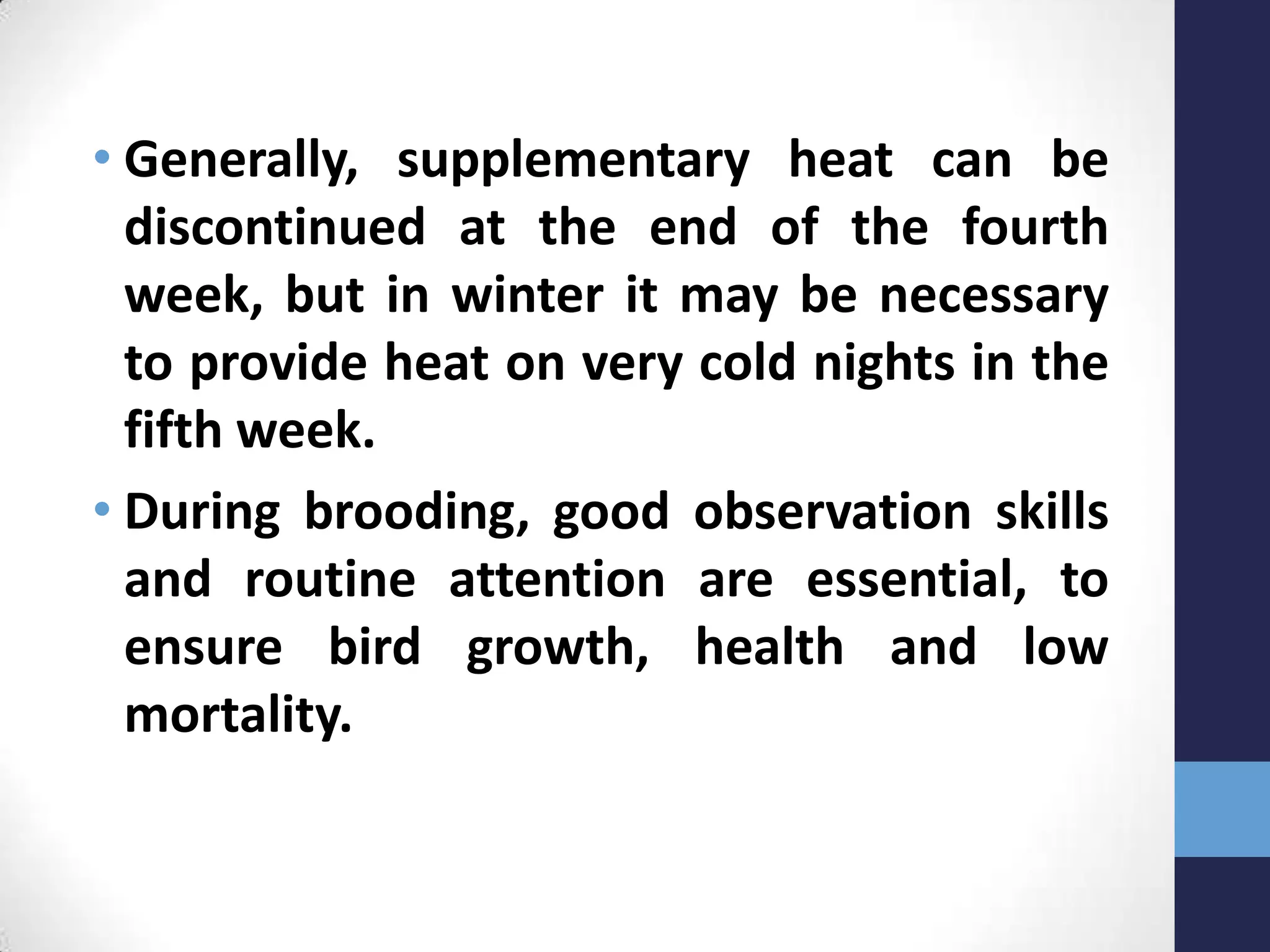 Small scale poultry keeping – brooding | PPT