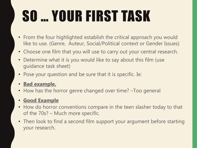 Small scale research project | PPT