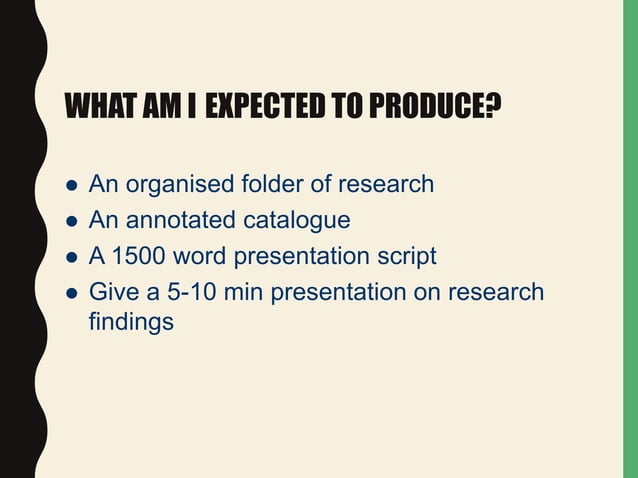 Small scale research project | PPT