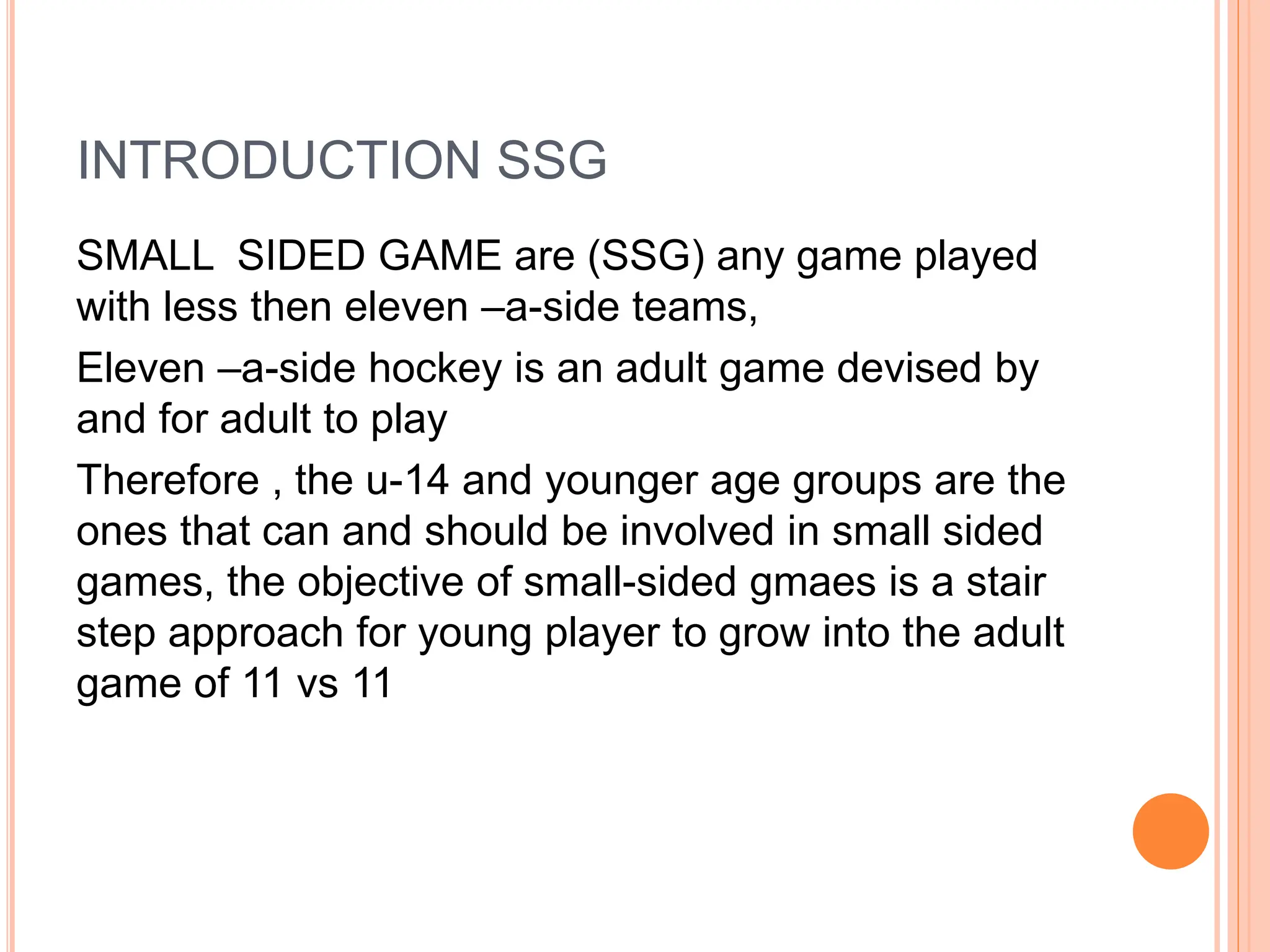 Small sided game field hockey | PPTX
