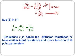 Small signal analysis of bjt amplifiers | PPTX