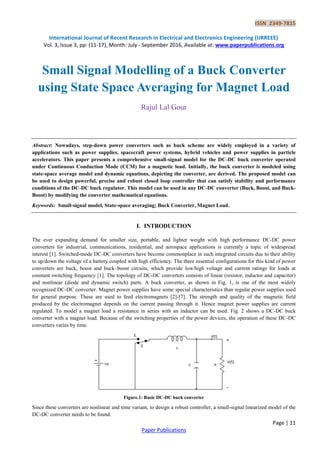 Small Signal Modelling of a Buck Converter using State Space Averaging for Magnet Load | PDF