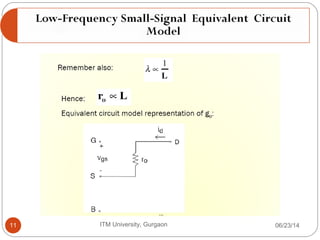 MOSFET Small signal model | PPT