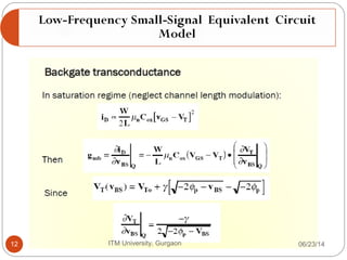 MOSFET Small signal model | PPT