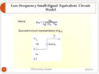 MOSFET Small signal model | PPT