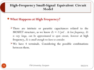 MOSFET Small signal model | PPT